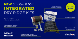 3m | 6m | 10m Integrated Dry Ridge Kits - Timloc Building Products