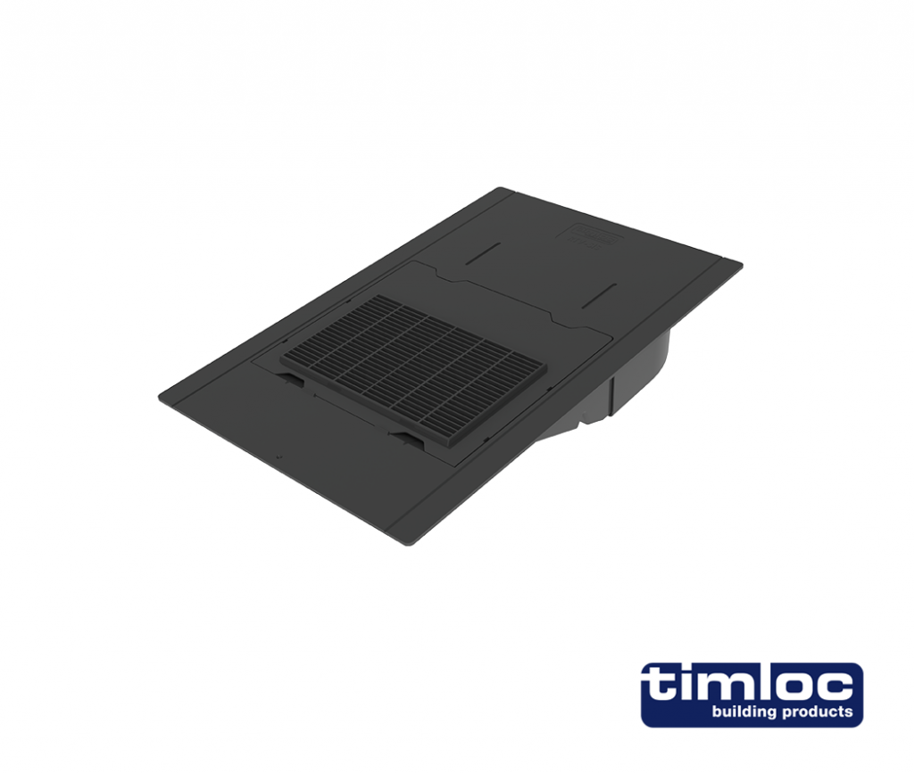 RTV-SISBL - Small Inline Slate Vent - Black - Timloc Building Products