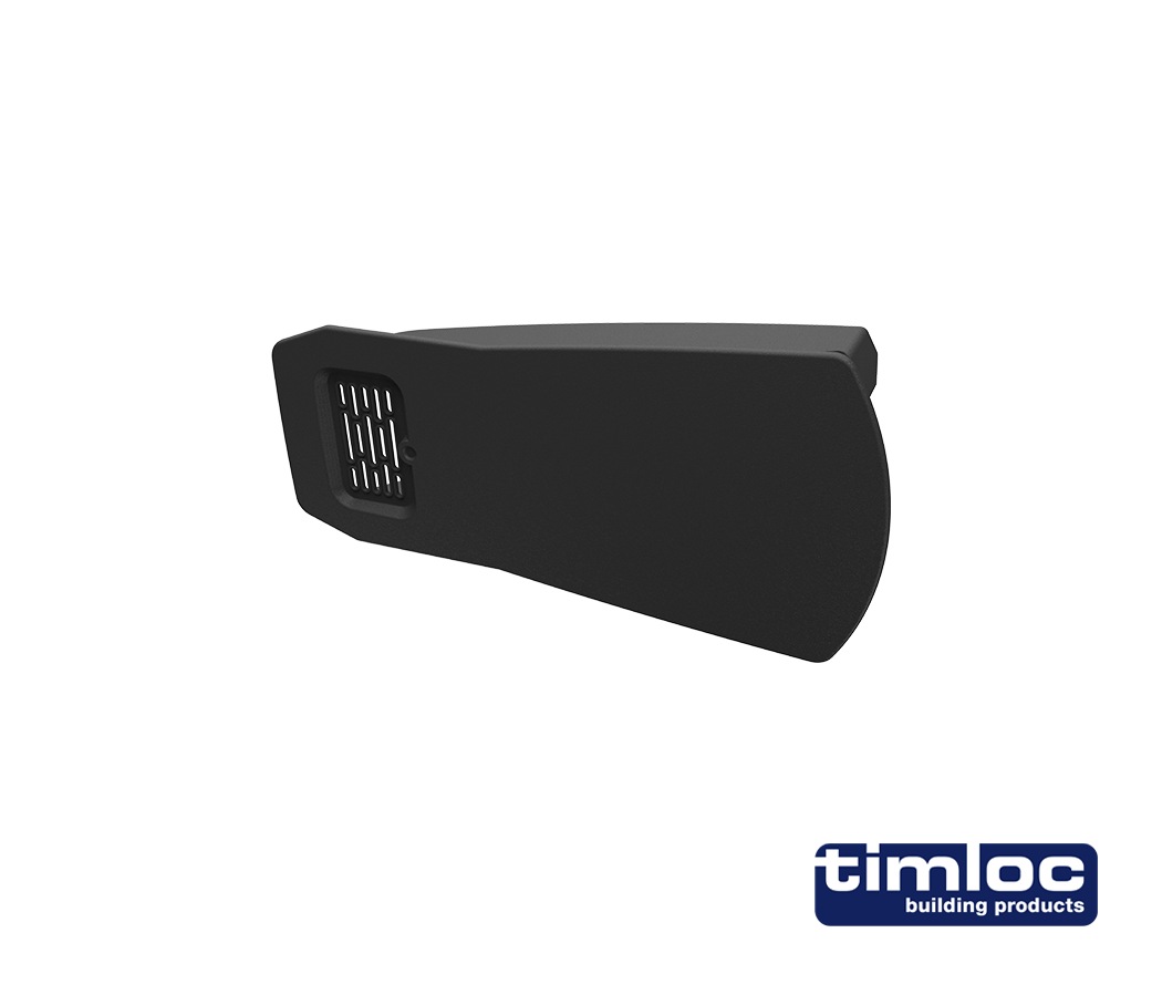99173 - Interlocking Plain Tile Verge Black - Timloc Building Products