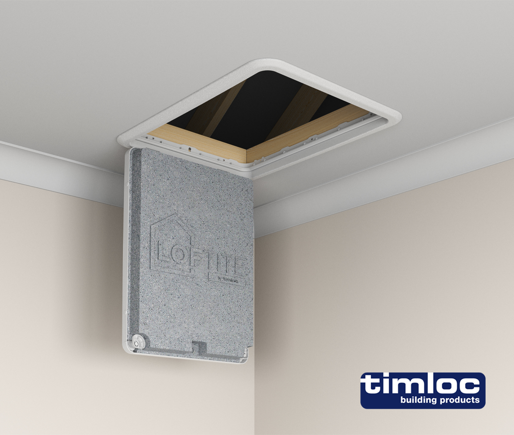 Loftite | Hinged Drop Down Loft Door Open - 0.35 U-value - LT0035 ...